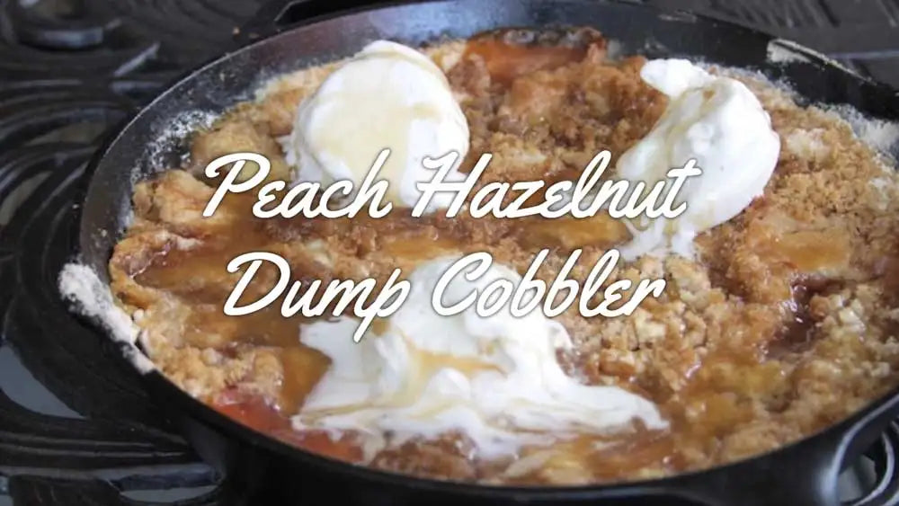 Peach Hazelnut Dump Cobbler Recipe