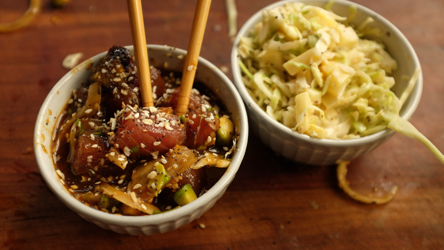 Cold Smoked Poke with Ahi Tuna