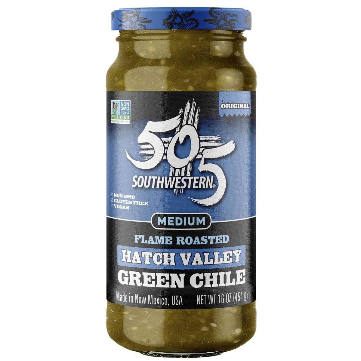 505 Hatch Valley Flame Roasted Green Chile Medium