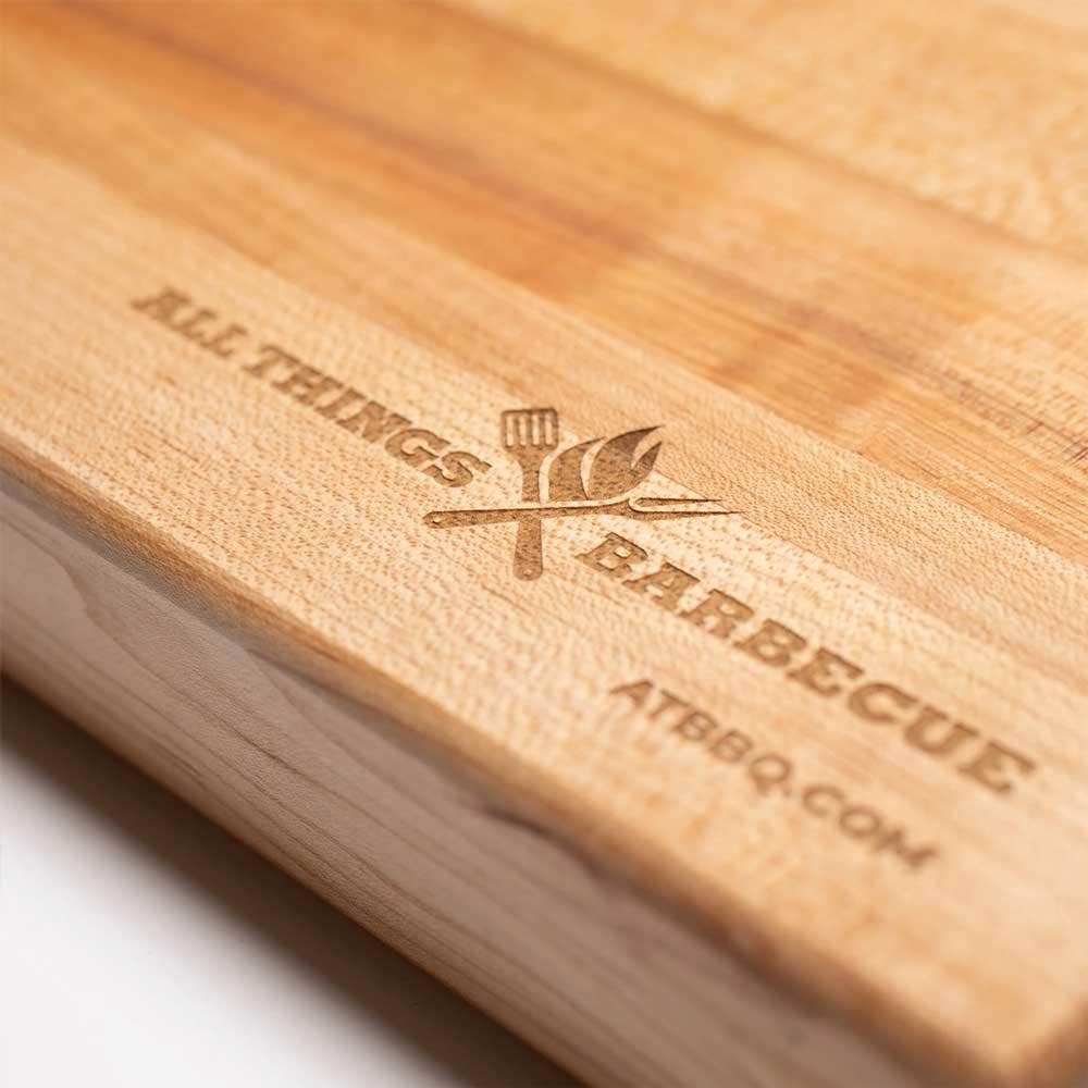 Boos Block Maple Cutting Board with ATBBQ Logo