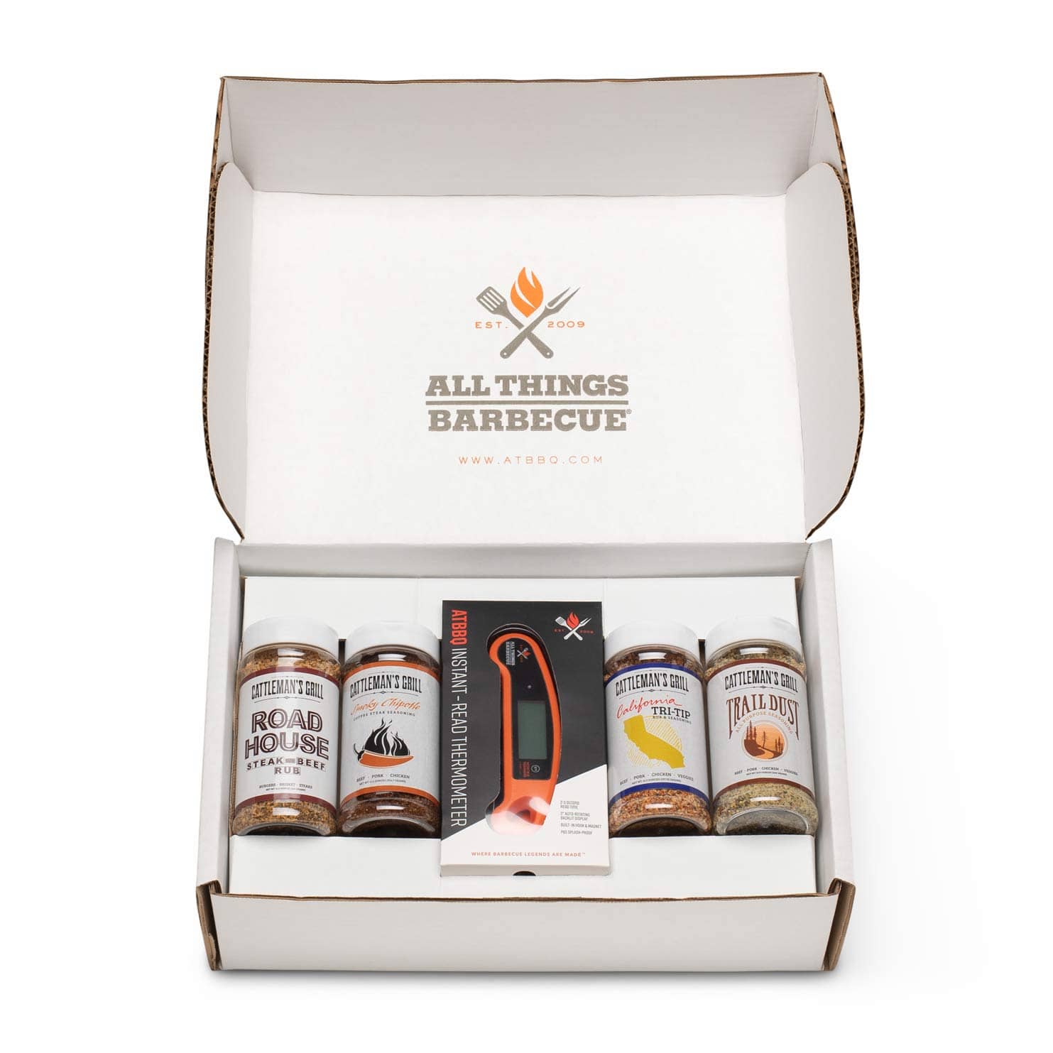 Cattleman's Ultimate Beef 4 Rub & Thermometer Gift Set