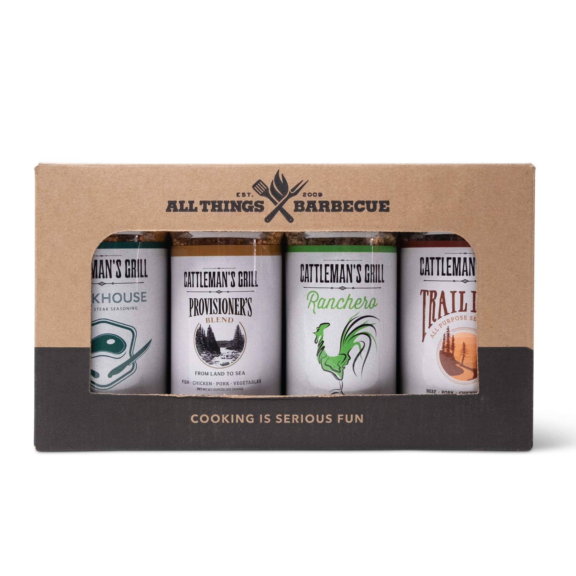 Cornerstone 4pk BBQ Rub Box