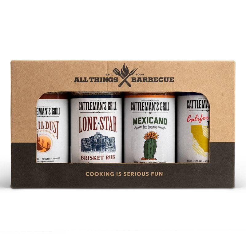 Fan Favorite 4 Pack BBQ Rub Gift Box