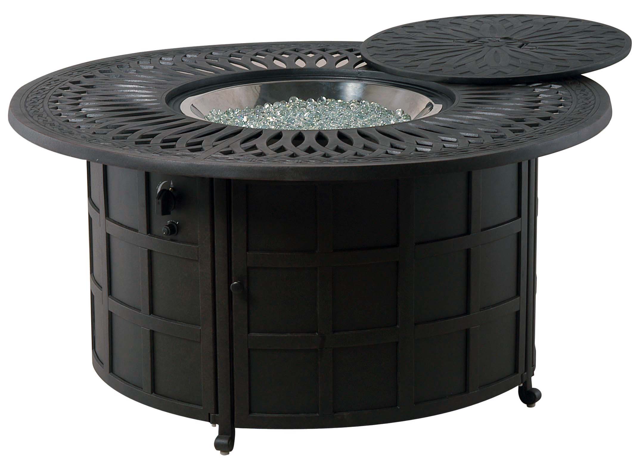 Hanamint Mayfair 48" Round Enclosed Gas Fire Pit Table