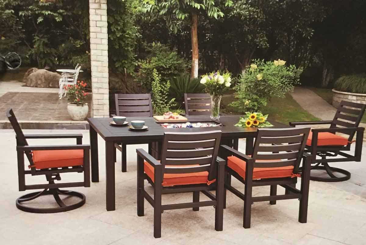 Hanamint 47"x84" Fire Dining Table