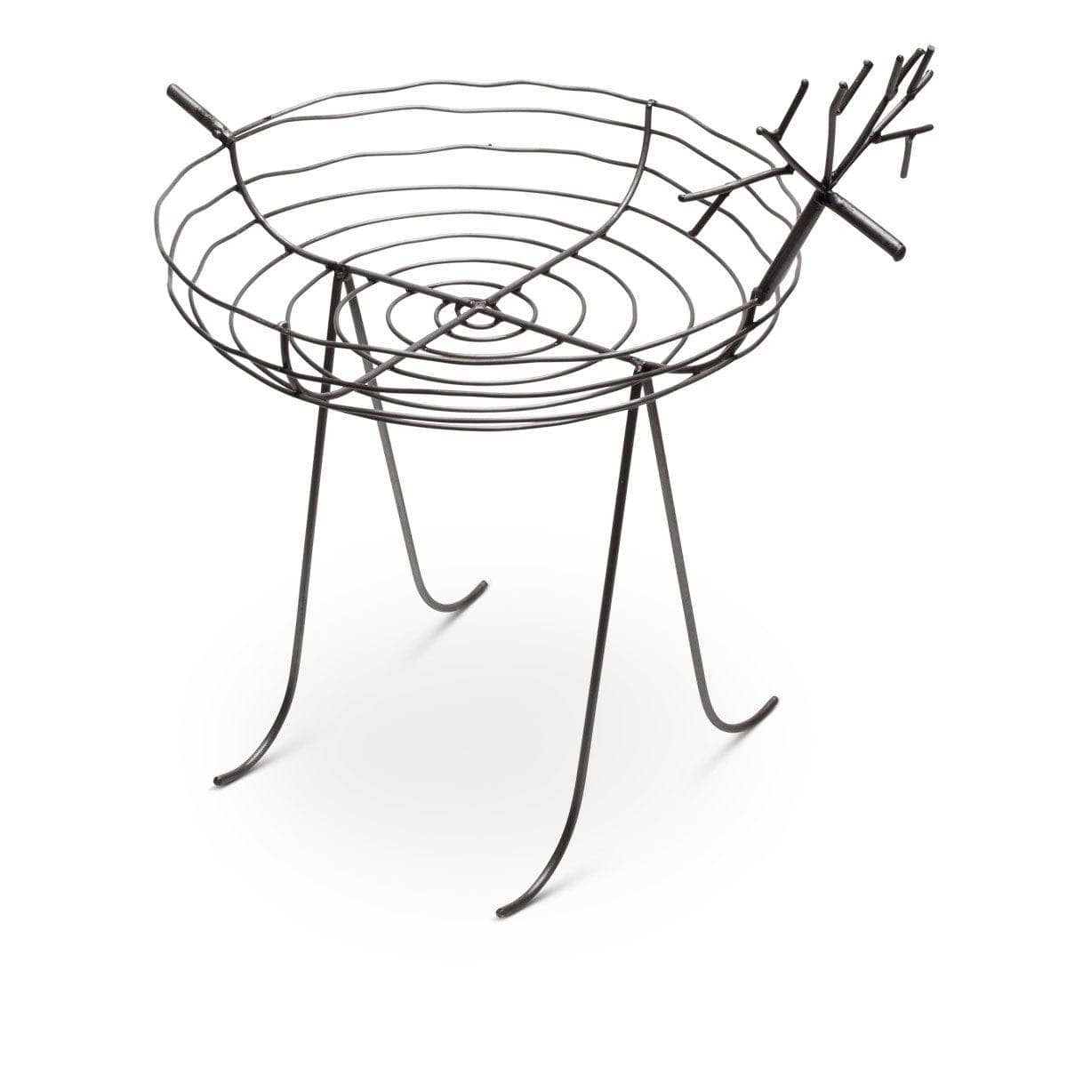 Kalalou Large Round Wild Wire Deer Bowl