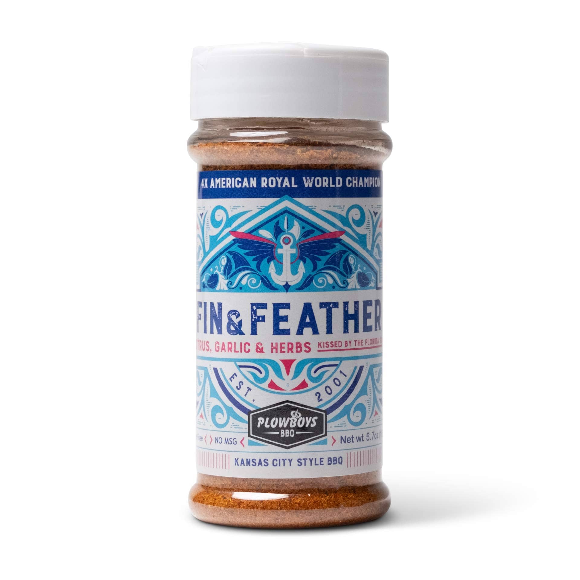 Plowboys BBQ Fin & Feather BBQ Rub - Seafood & Poultry Rub
