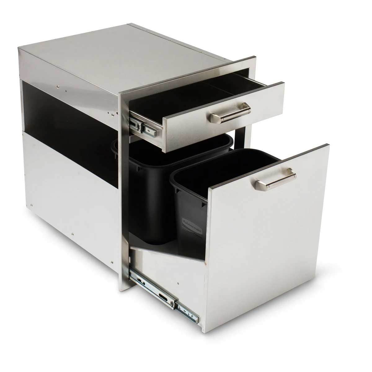 Quivira Trash & Recycle Cabinet Rollout with Single Drawer