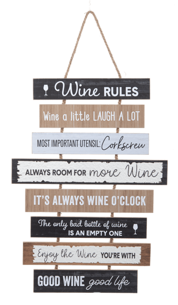 Rules for Drinking Wall Signs