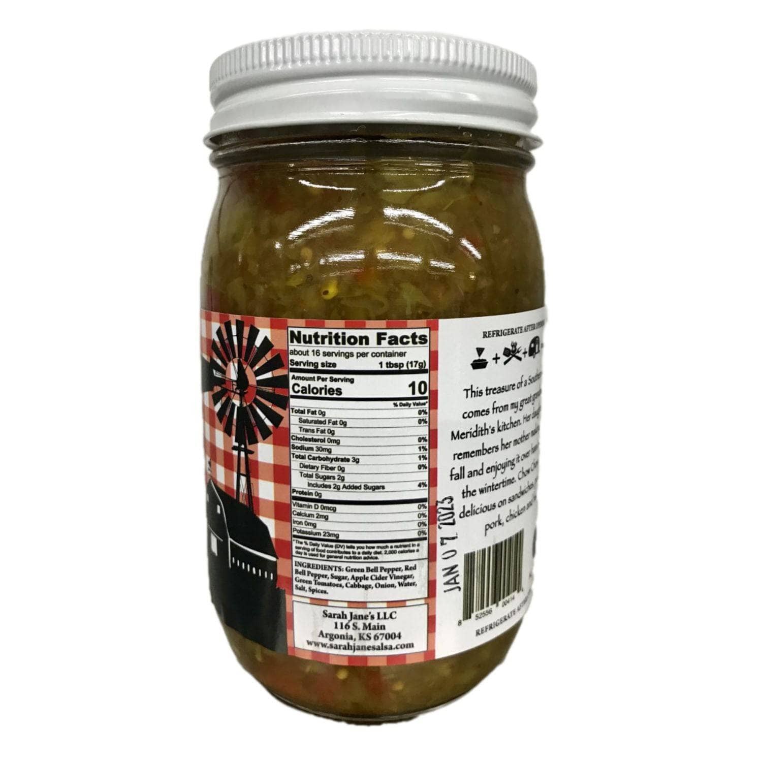 Sarah Jane's Chow Chow, 16 ounces