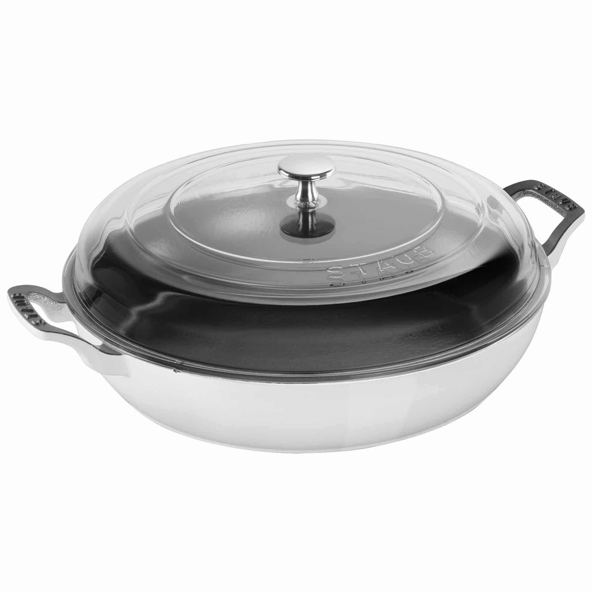 Staub 3.5 Quart Braiser Pan with Glass Lid