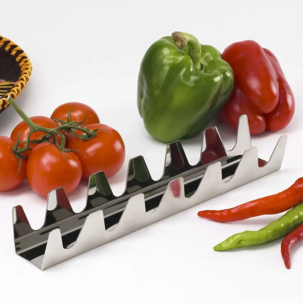 The Taco Rack, Six Shooters - Stainless Steel