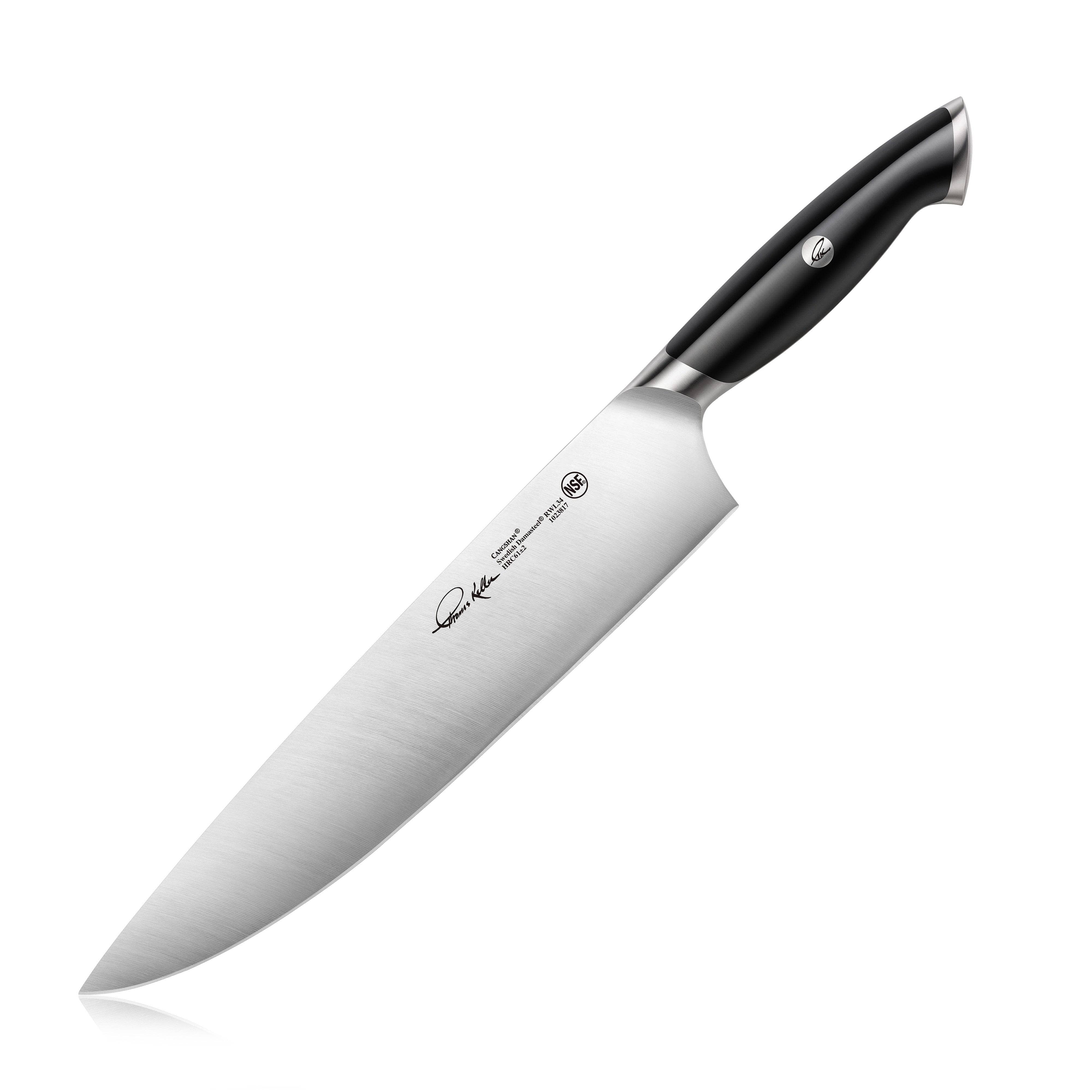 Thomas Keller Signature Collection Black 10in Chef Knife w/Walnut Box