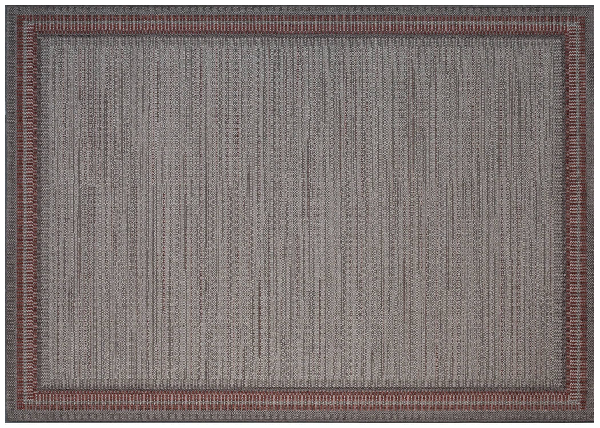 Treasure Garden 8x10 Edge Chili Outdoor Rug