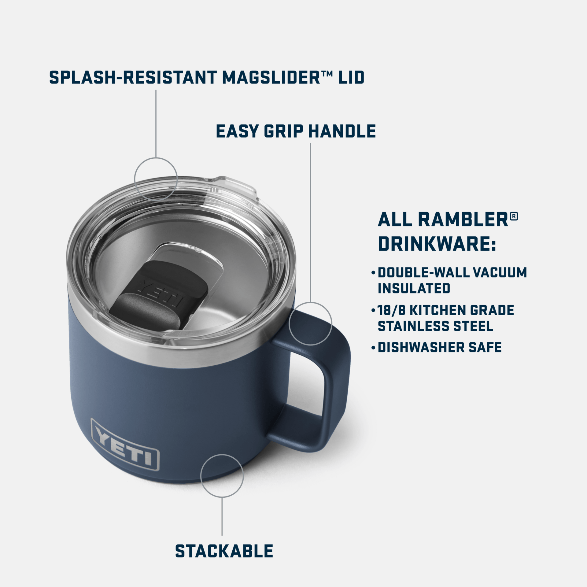 YETI Rambler 14 oz Mug with MagSlider