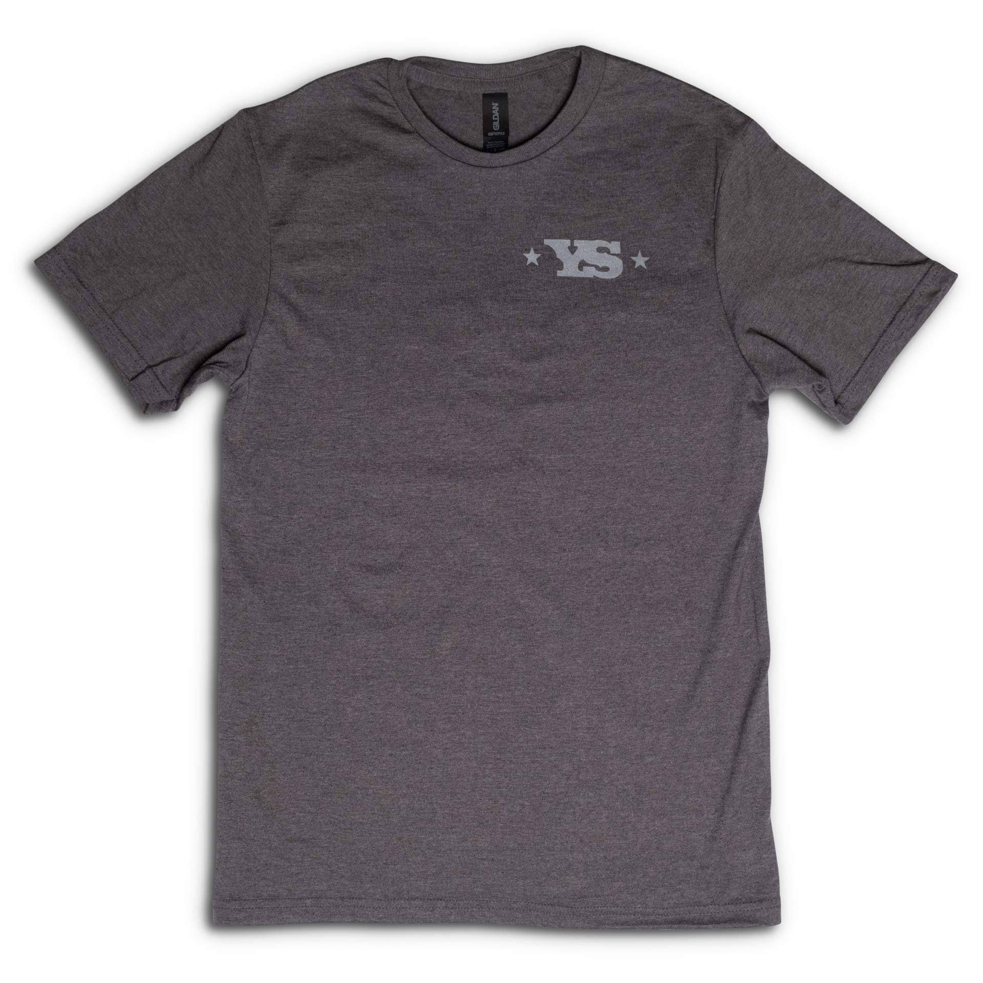 Yoder Smokers Logo Gray Tee Shirt