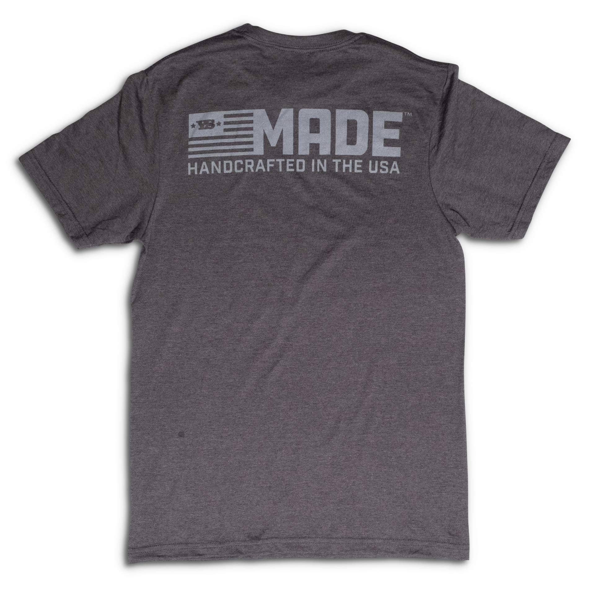 Yoder Smokers Logo Gray Tee Shirt