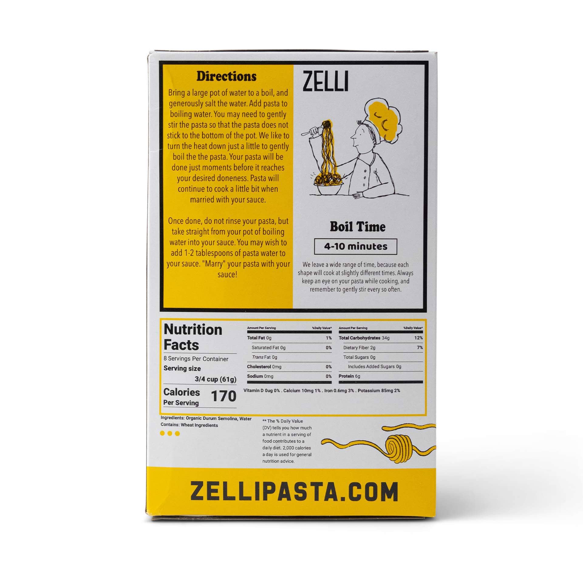 Zelli Campanelli Dried Pasta, 16oz Box